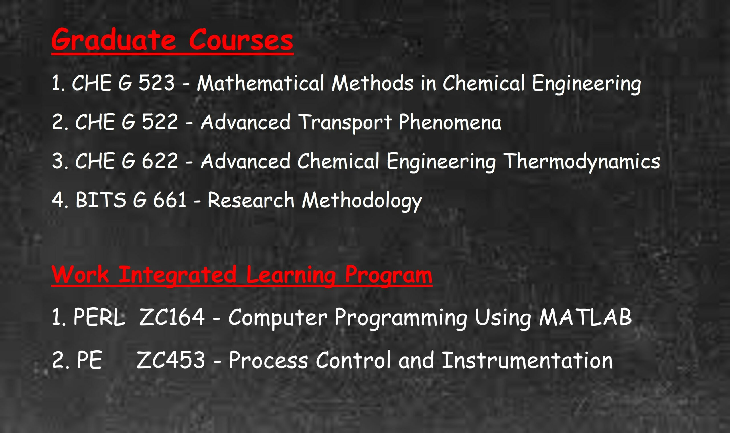 Teaching - BITS Pilani